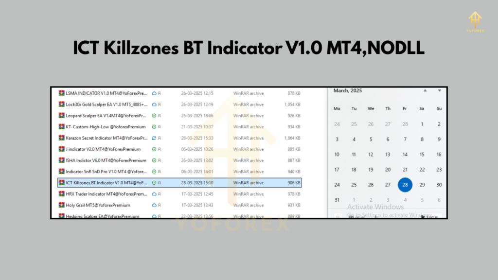 ICT Killzones BT Indicator V1.0 - FREE DOWNLOAD